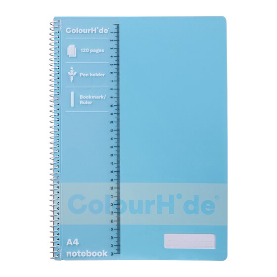 COLOURHIDE NOTEBOOK A4 120PAGE SKY BLUE | NOTEBOOKS | ACCO Partner