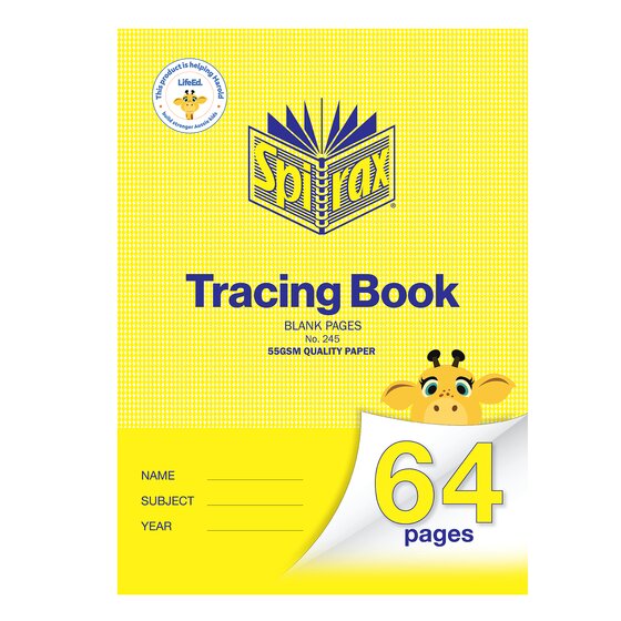 SPIRAX TRACING BOOK A4 64PG BLANK | EXERCISE BOOKS | ACCO Partner