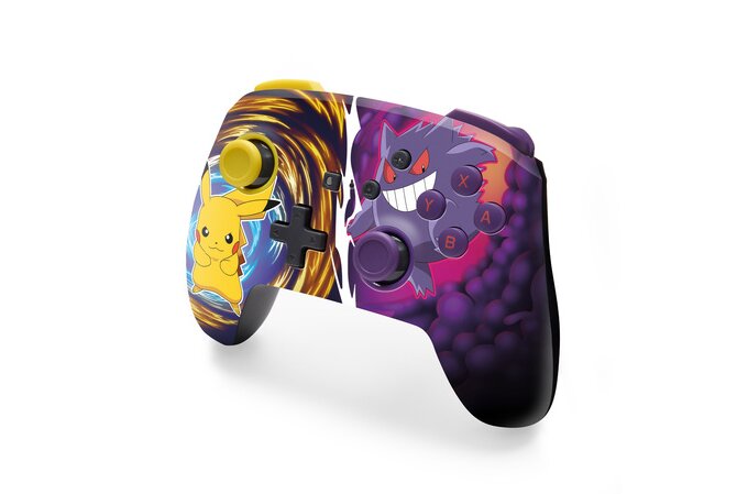 POWERA ENHANCED WIRELESS CONTROLLER PIKA VS GENGAR FOR NINTENDO SWITCH ...