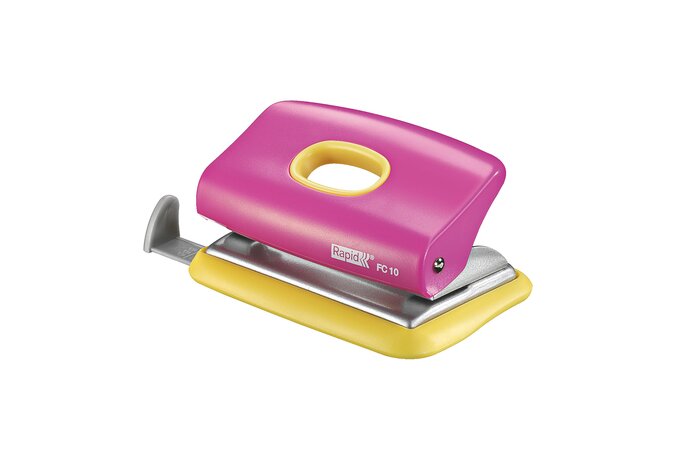 RAPID PUNCH 2H 10 SHEET FC10 PINK/YELLOW | DESKTOP | ACCO Partner