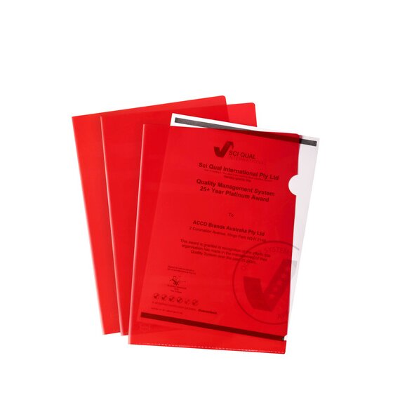 MARBIG LETTER FILE A4 ULTRA FILE RED PACK10 | LETTER FILES | ACCO Partner