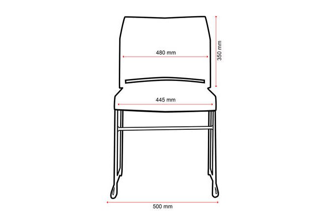 Buro Envy Chair, Red | CAFE SEATING | ACCO Partner